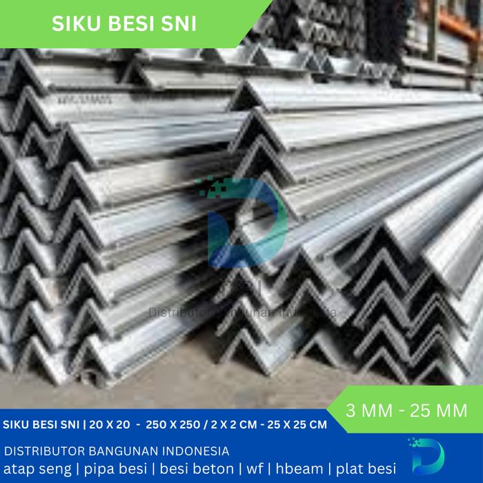 Jual Besi Siku 40 x 40 x 4 mm x 6 M SNI / P= 6 mtr - Jakarta Barat ...