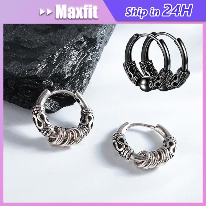Anting Tindik Bahan Titanium 2 Warna Gaya Punk Untuk Pria Da - Shop ...