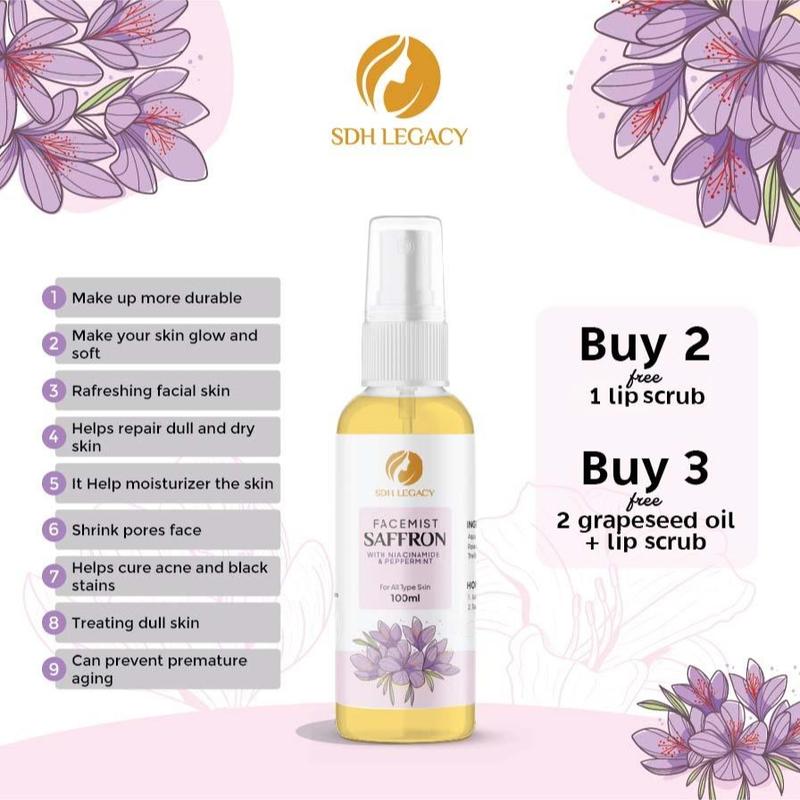 Organic Saffron Face Mist with Niacinamide + Peppermint 100m - TikTok ...