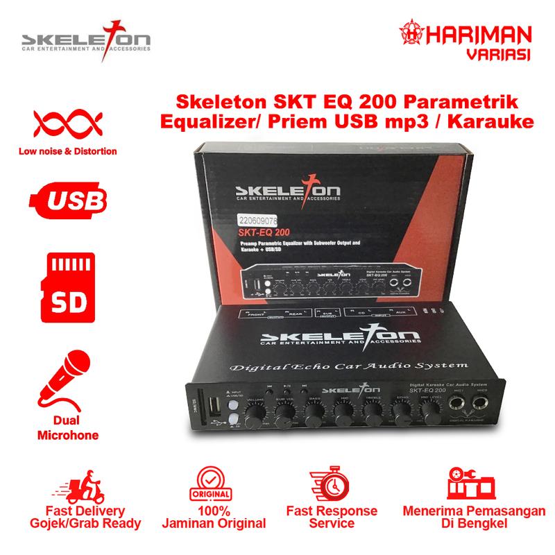 Preamp parametrik Equalizer Skeleton SKT-EQ-200 USB/SD CARD - Shop | Tokopedia