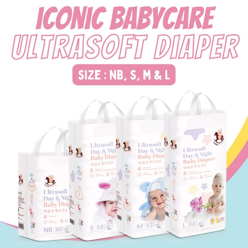 [TAPE] ICONIC BABYCARE ULTRA SOFT BABY DIAPER - TikTok Shop Malaysia