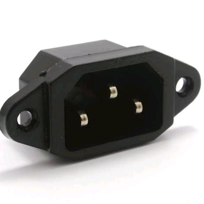 Jual Socket AC IN LET Male Soket 3pin 10A 250V AC Inlet male 3 pin ...