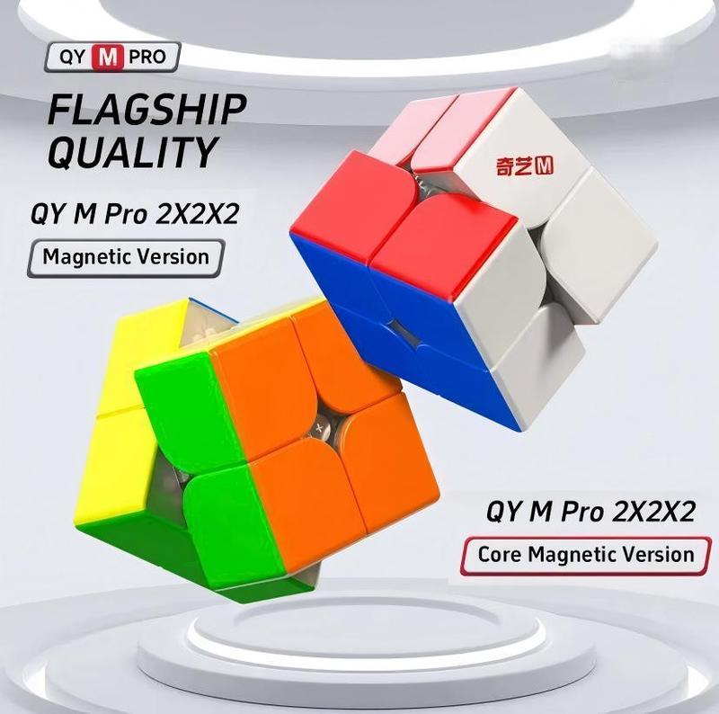 Kiub Bola Magnetik, QiYi M Pro 2x2, Kiub Qiyi M Pro Profesional, Mainan ...