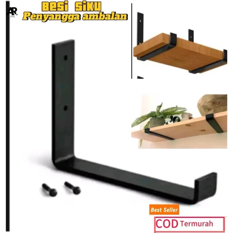Bracket besi pangkon rak dinding ambalan gantung besi siku penyangga ...