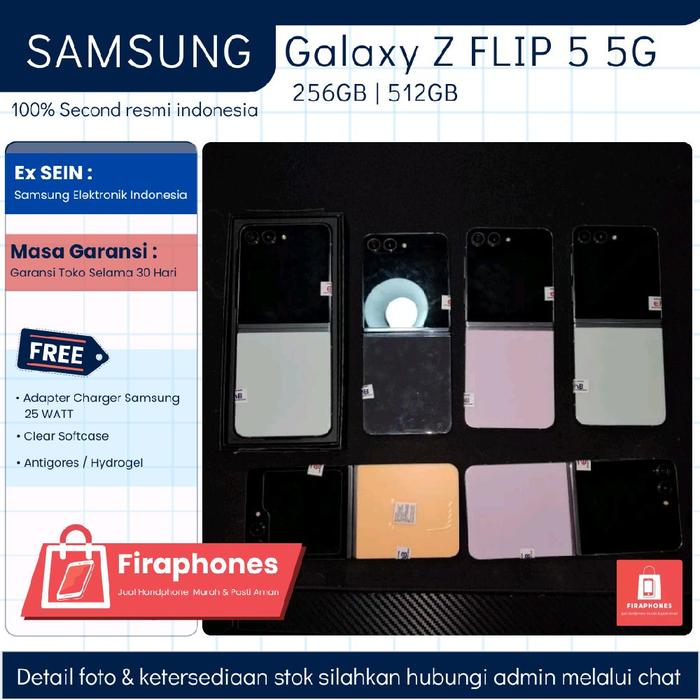 Jual Samsung Galaxy Z FLIP 5 5G 256GB | 512GB Ex SEIN Second Original ...