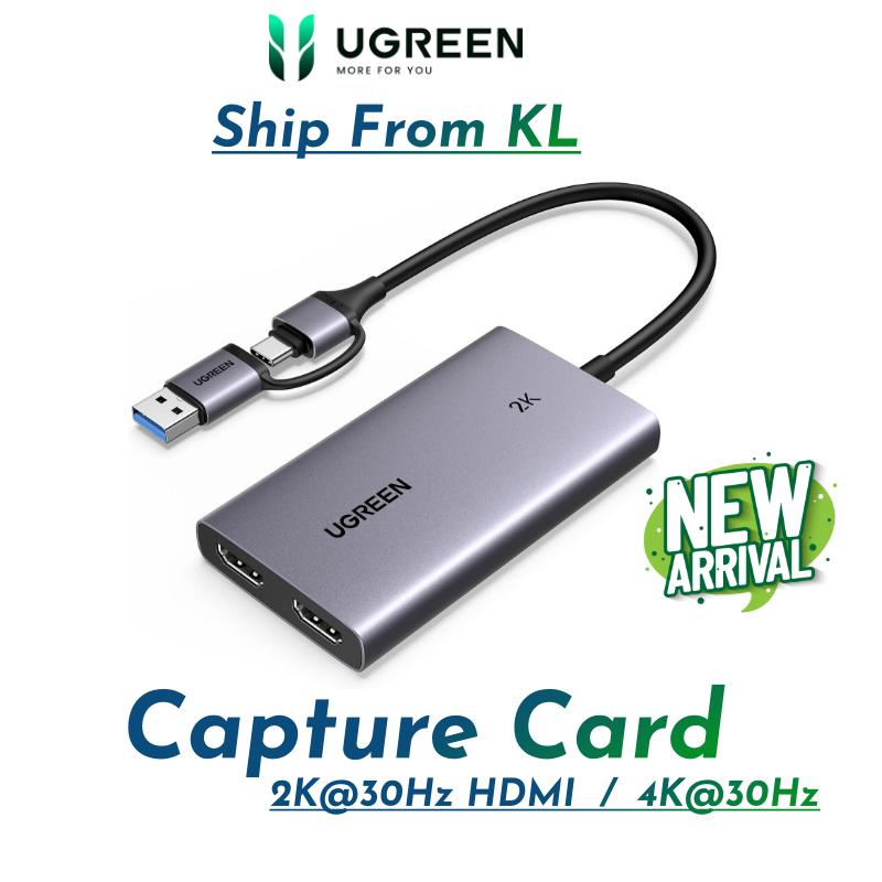 UGREEN 2 IN 1 HDMI to USB Video&Audio Capture Card 4K 30Hz Loop-out ...