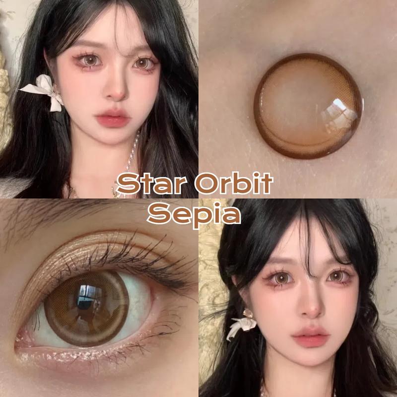 Mysticeyes Star Orbit Sepia Golden Yellow Caramel Stone 14.5mm Normal ...