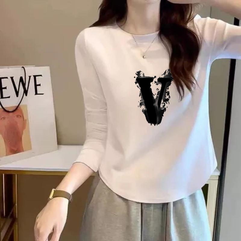 Baju Oblong Wanita Lengn Panjng/Bahan Spandek Distro Printing Premium ...