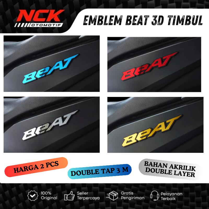 Emblem Beat Timbul 2PCS Double Layer Mirror Akrilik Sudah Sama - Shop ...