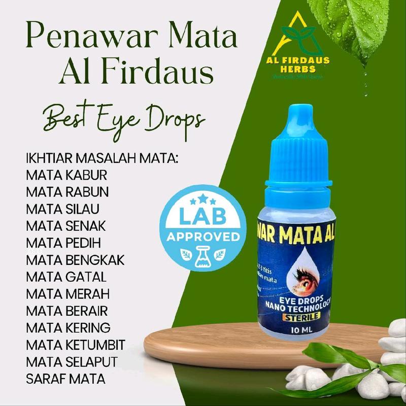 3 BOTOL PENAWAR MATA AL FIRDAUS EYE DROPS 10ML - TikTok Shop Malaysia