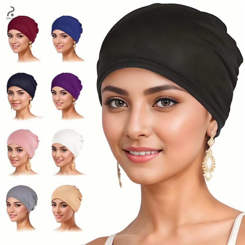 Topi Dalam Wanita, Warna Pepejal, Tersedia dalam Pelbagai Warna ...