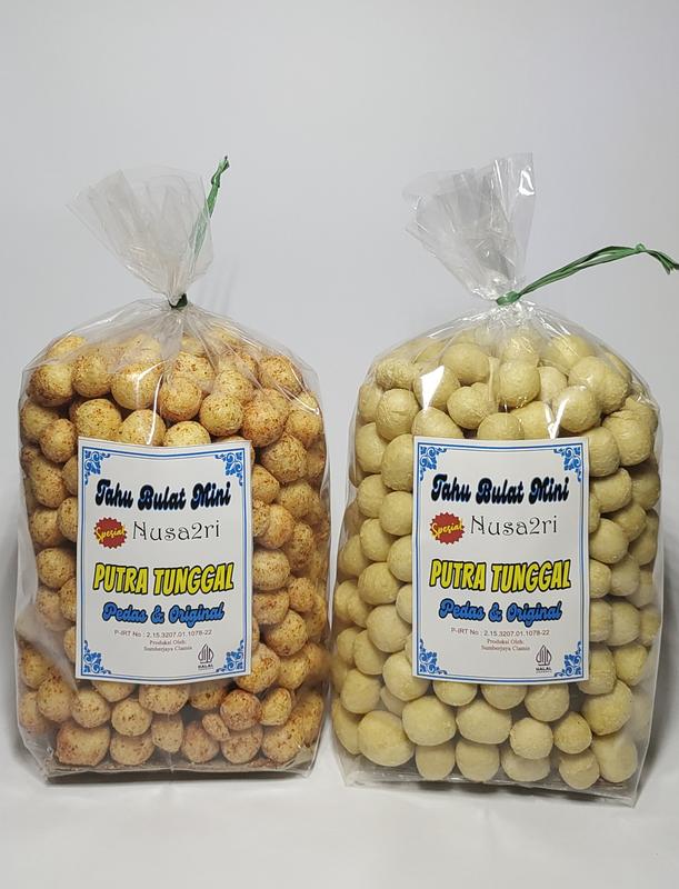 cemilan tahu bulat mini nusa2ri putra tunggal kemasan 1/4kg (250)gram ...