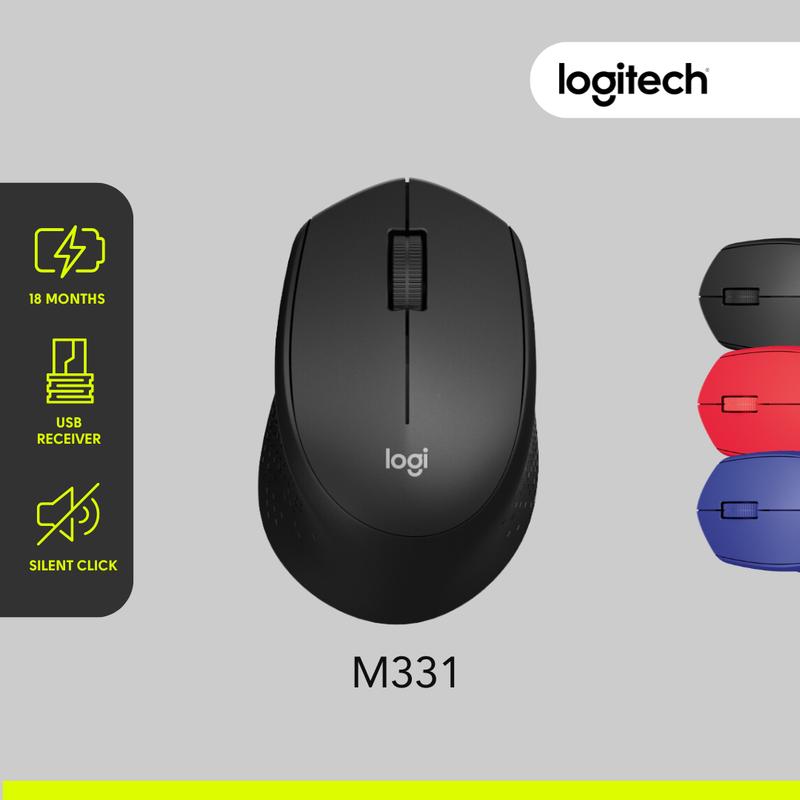 Logitech M331 Mouse Wireless Silent Click - Shop | Tokopedia