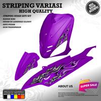 Promo VARIASI 5 STRIPING MIO SMILE SPORTY STICKER MOTOR MOTIP API UNGU ...