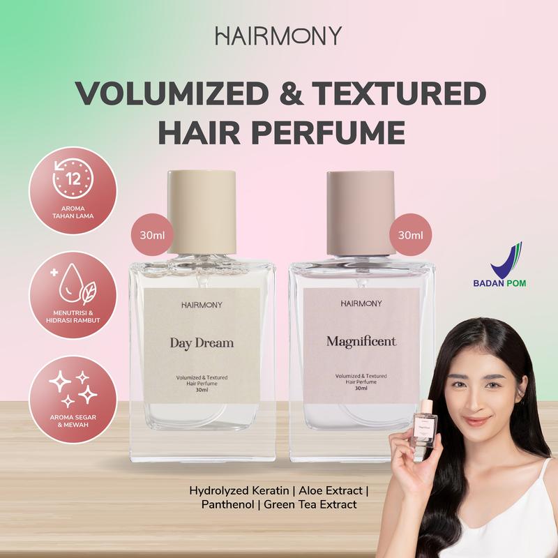 Hairmony Volumize & Textured Hair Perfume - Rambut wangi badai segar 12 ...