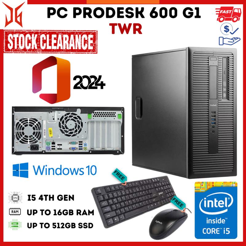 HP ProDesk 600 G1 (TWR) - Dual-Core Intel i5/i3 Processor, U - TikTok ...