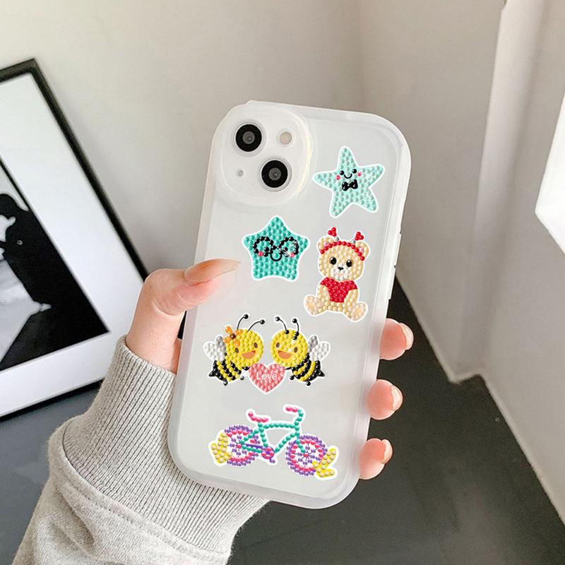 Yumali Rhinestone Painting Stickers for Kids Sparkling Cartoon - TikTok ...