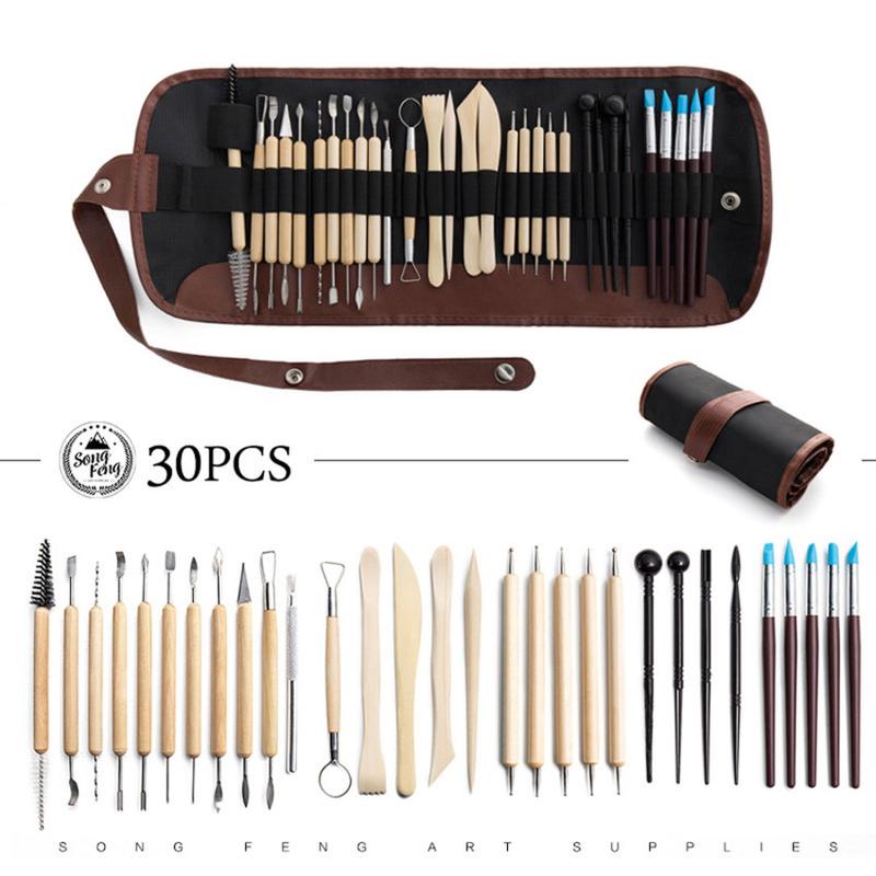 30 pieces DIY Art Clay Pottery Tool set Crafts Clay Sculptin - TikTok ...