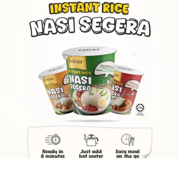 Nasi Segera 1 x 90g(8minit) - TikTok Shop Malaysia