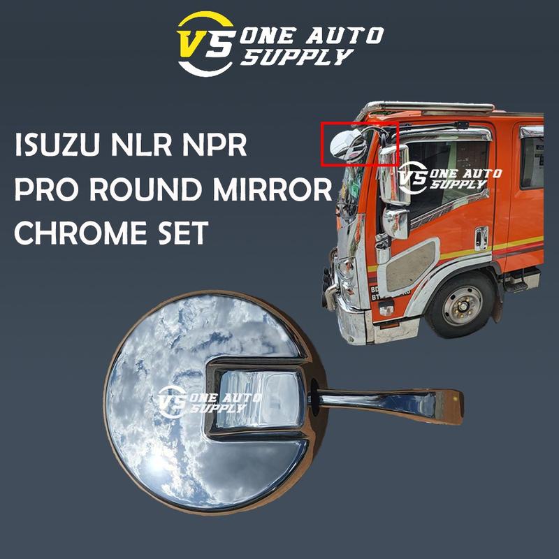 ISUZU NLR NPR PRO ROUND MIRROR CHROME COVER SET - TikTok Shop Malaysia