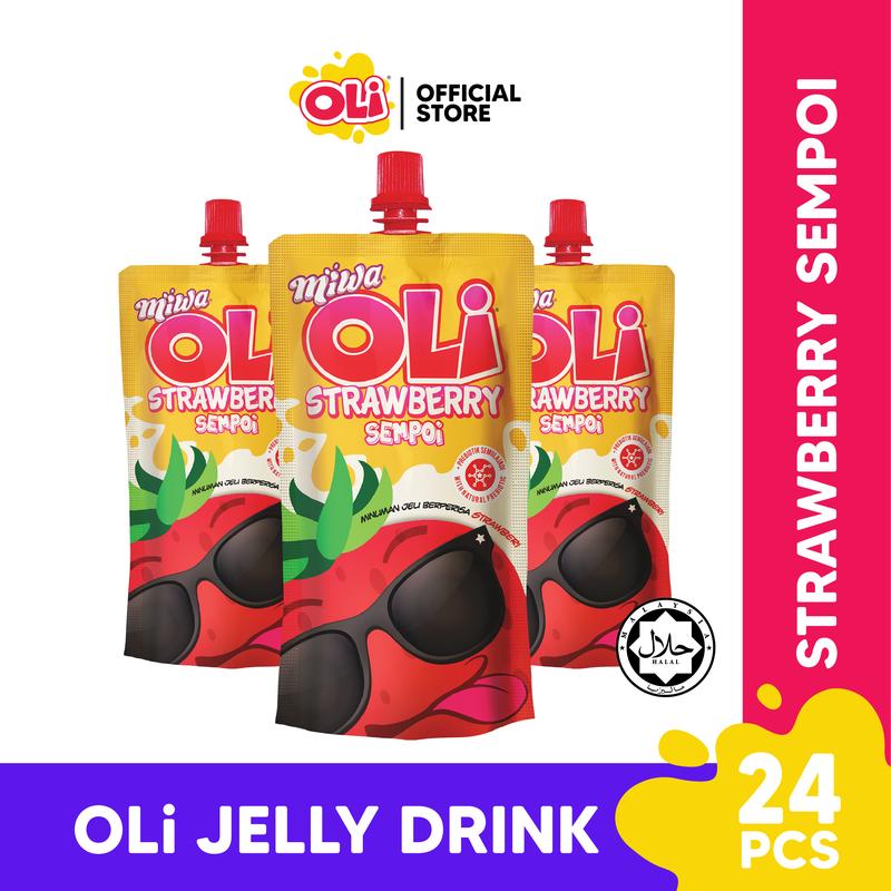 [OLi] Jelly Drink Minuman Jeli Prebiotik Rasa Strawberry 24pcs - TikTok ...