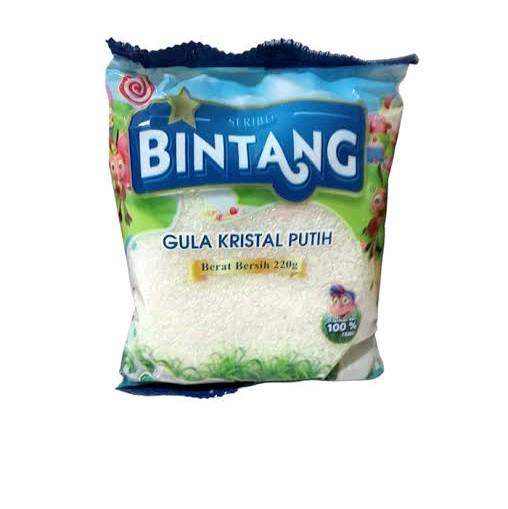 GULA PASIR SERIBU BINTANG NETTO 220 GR - Shop | Tokopedia