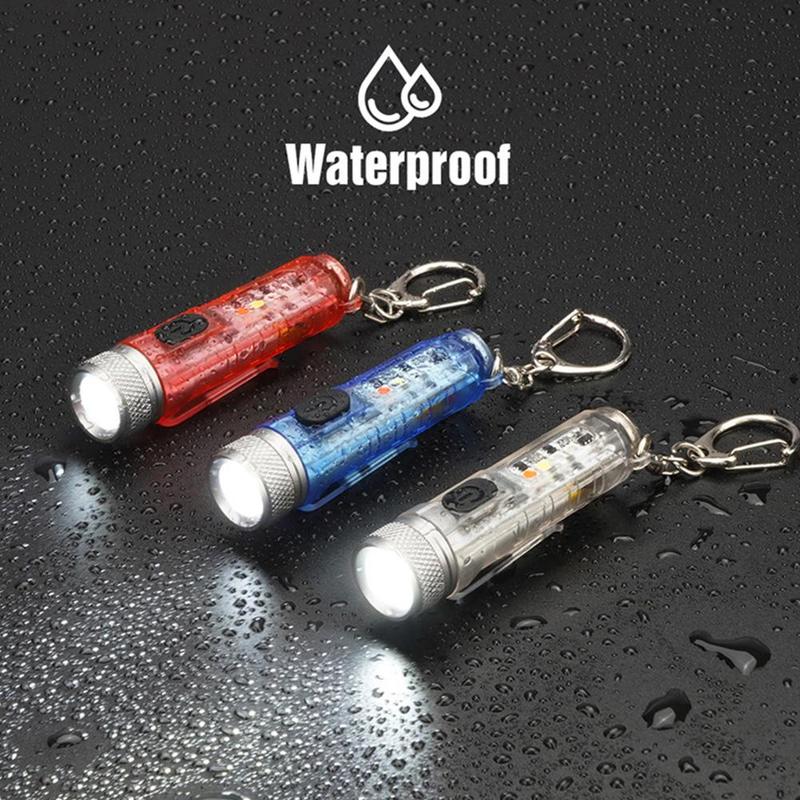 Mini Flashlight Adjustable Keychain Torchlight LED Light Torch - TikTok ...