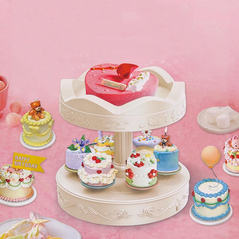 Table Meja CupCake Go Round Rotating Meja Putar/Display Makanan Penutup ...