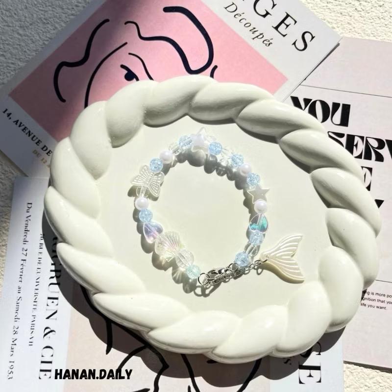 Gelang Manik Mermaid Kerang Blue Duyung - Bracelets - Shop | Tokopedia