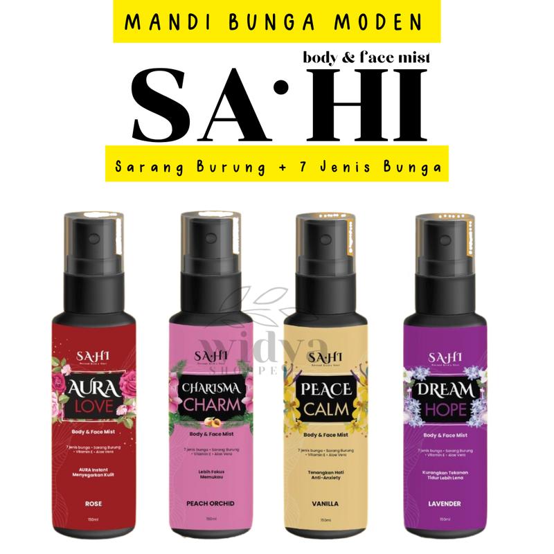 SAHI Body & Face Mist 150ml | Aura Spray Bunga Rose Lavender - TikTok ...