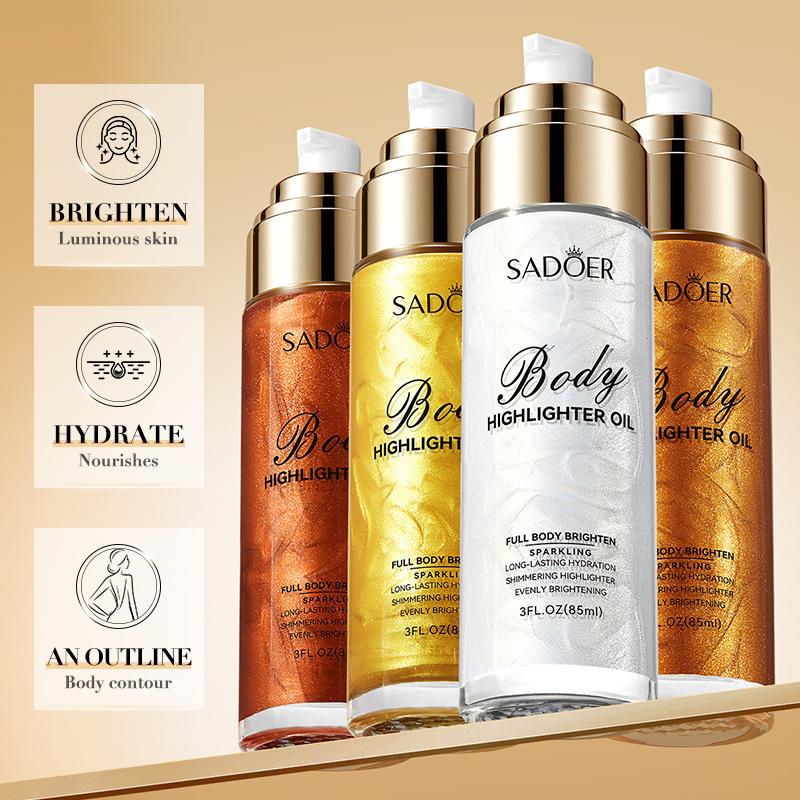 SADOER Body Highlight Oil Brightening and Hydrating Body Lotion ...