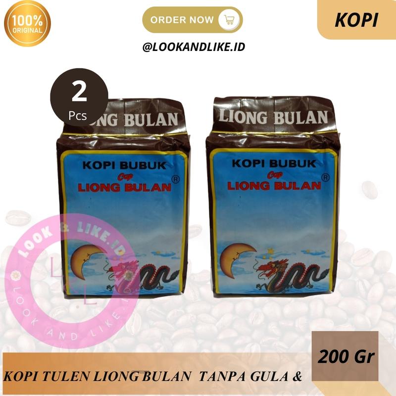 Kopi Liong Bulan 200/400 Gram Tanpa Gula Kopi Legend Khas Kota Bogor ...