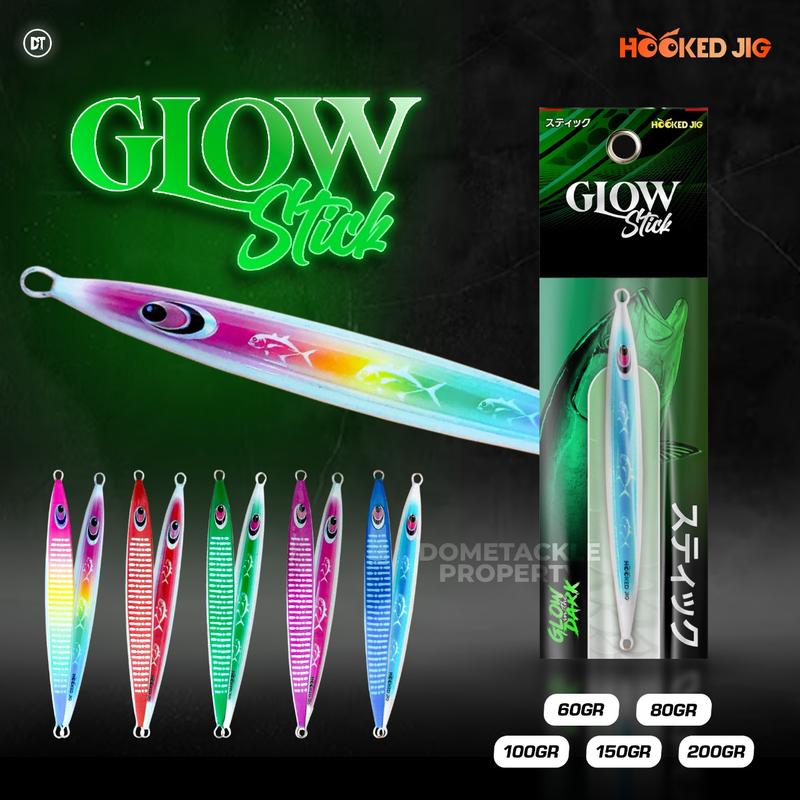 Umpan Metal Jig GT Glow Stick By Hooked Jig GID 60gr 80gr 100gr - Shop ...