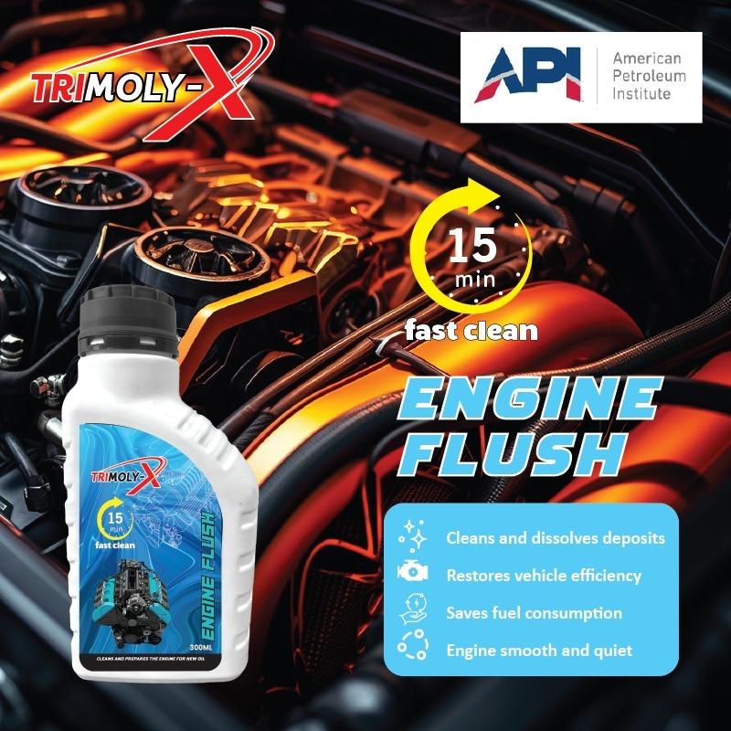 TRIMOLY-X TRIMOLYX Engine Flush 300ML CAR MOTORCYCLE PETROL DIESEL ...