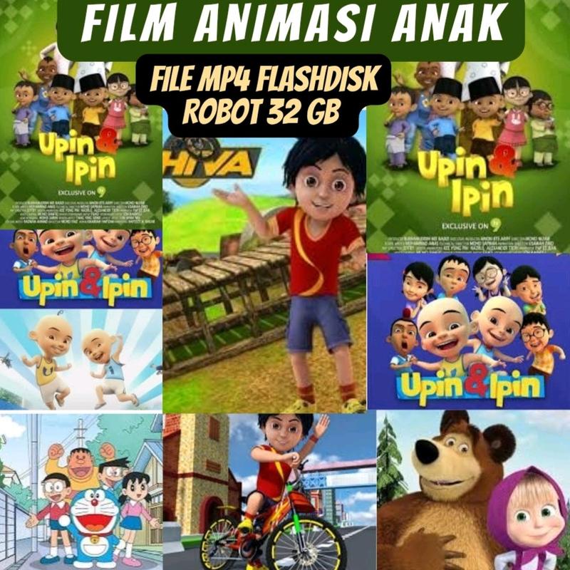 FILM ANIMASI ANAK UPIN IPIN SHIVA MARSHA DAN DORA EMON FLASHDISK - Shop ...