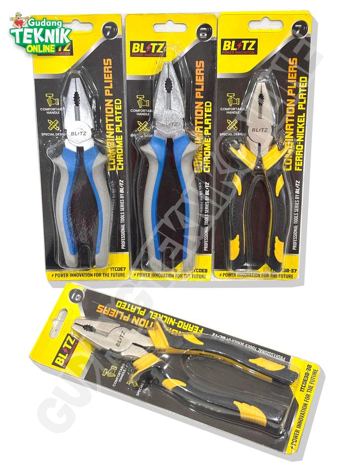 Jual BLITZ TANG KOMBINASI Tang Combinasi Blister Blitz Crome 6 inch 7 ...