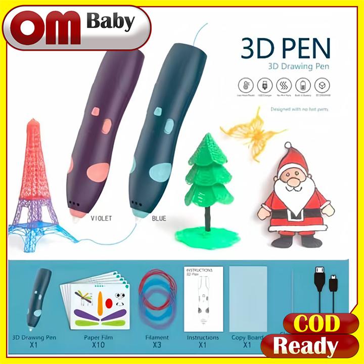 Wireless 3D Printing Pen 3D Printer Arts Pen 3D Stereoscopic - Shop ...