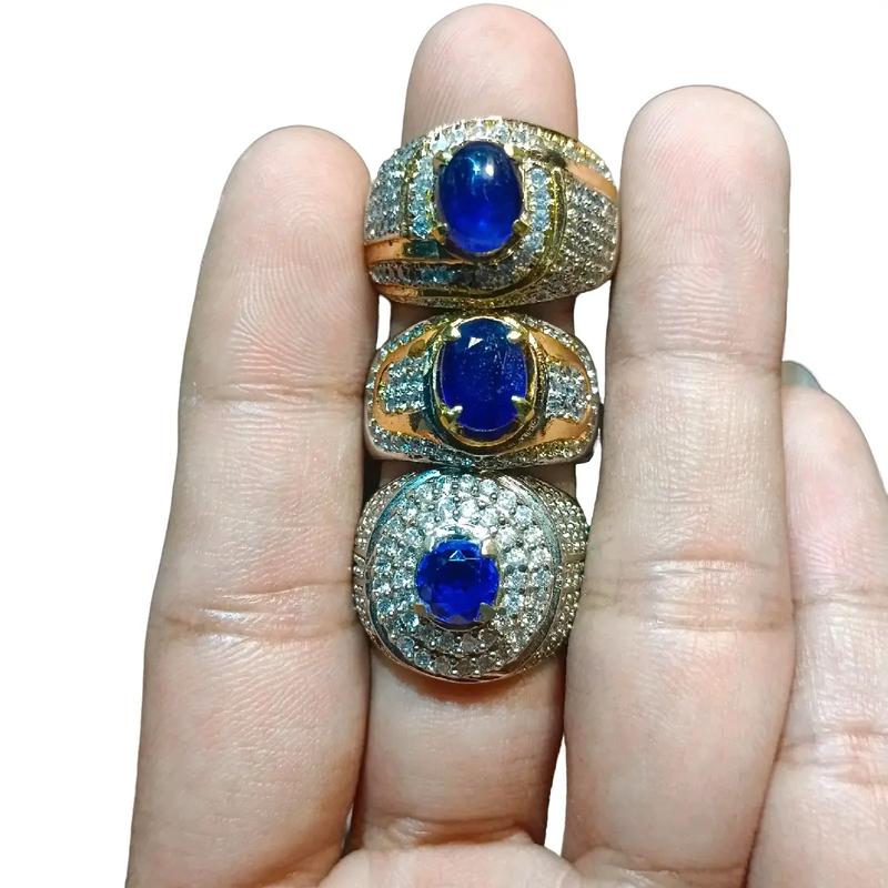 cincin blue shappir Laki-laki - Shop | Tokopedia