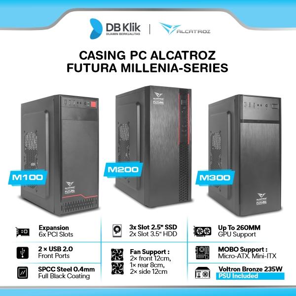 Jual Alcatroz Futura Millenia M100 / M200 / M300 Casing PC m-ATX ...