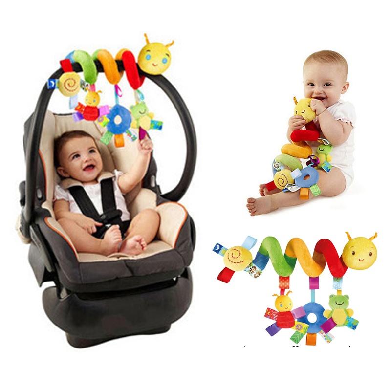 Cot Stroller Hanging Bell Rattle Plush, Crib Wrap Plush Toys - TikTok ...