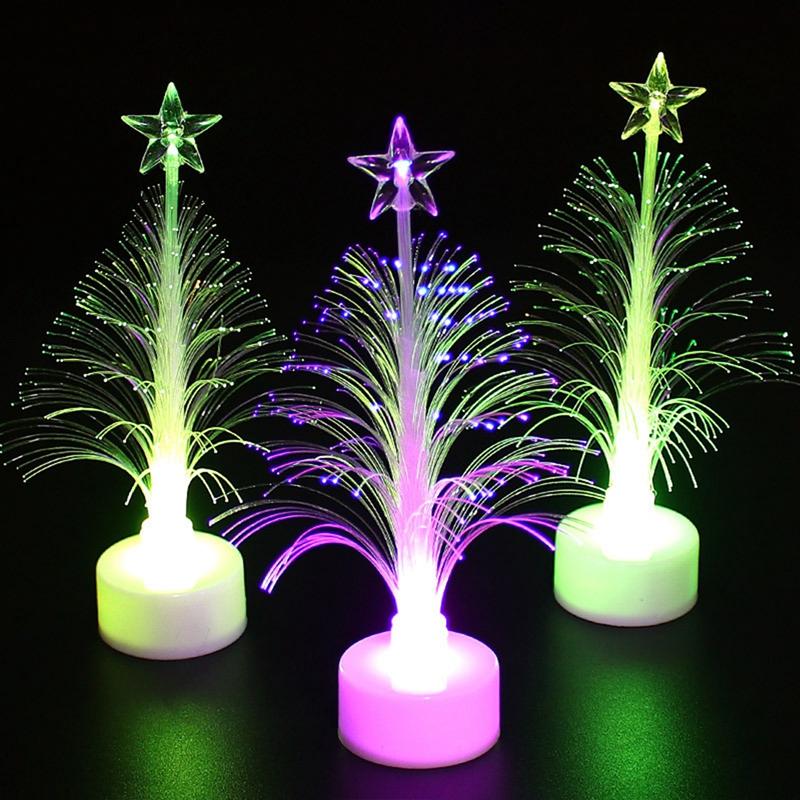 Lampu Malam Pokok Krismas LED, Saiz Mini, Berubah Warna, Dikuasakan ...