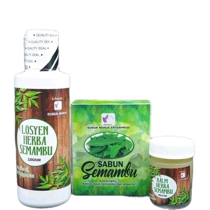 Set Daun Semambu & Produk Kulit ekzema chicken pox | Sabun Semambu ...