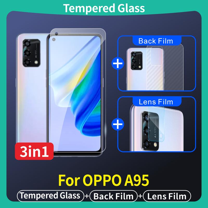 (3in1) For OPPO A95 Tempered Glass Clear Privacy Matte ceramic - TikTok ...