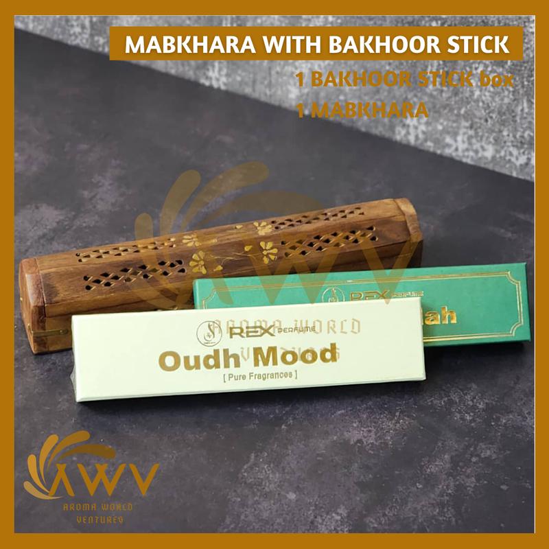 KAYU MABKHARA WITH BAKHOOR STICKS, GAHARU, YARA, Bakhoor stick ...