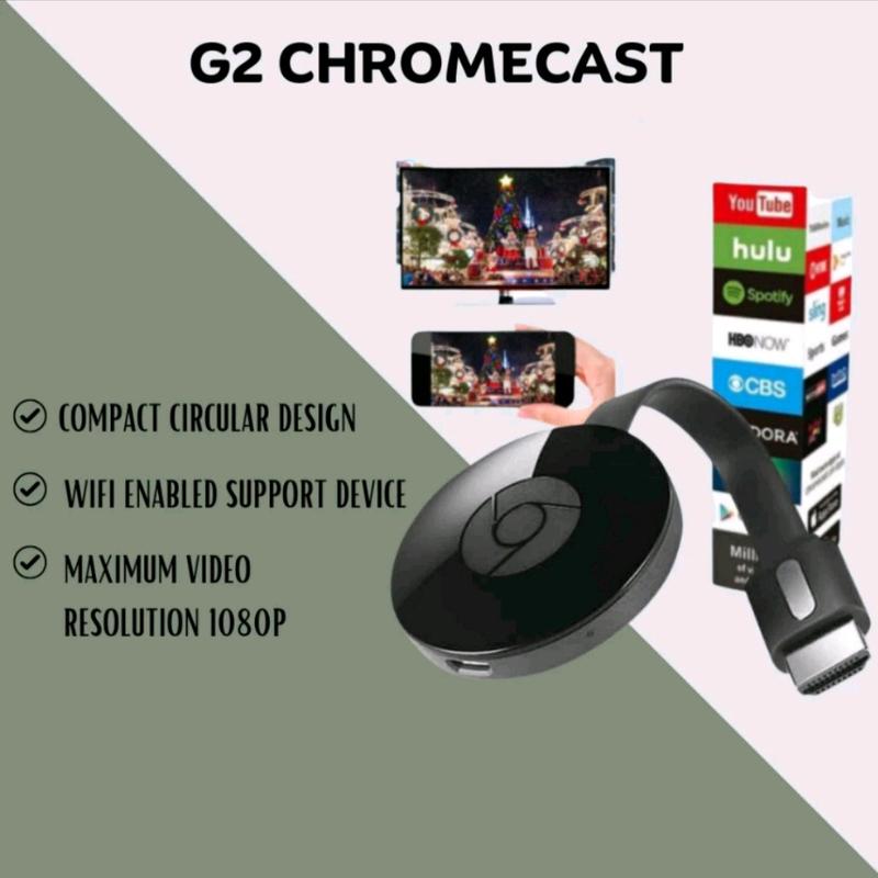 Chromecast G2 TV Streaming Wireless Anycast Mira Screen Mirrorlink ...