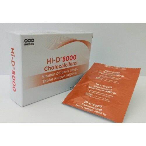 HI-D 5000 iu vitamin D 1 strip 6 tablet - Shop | Tokopedia