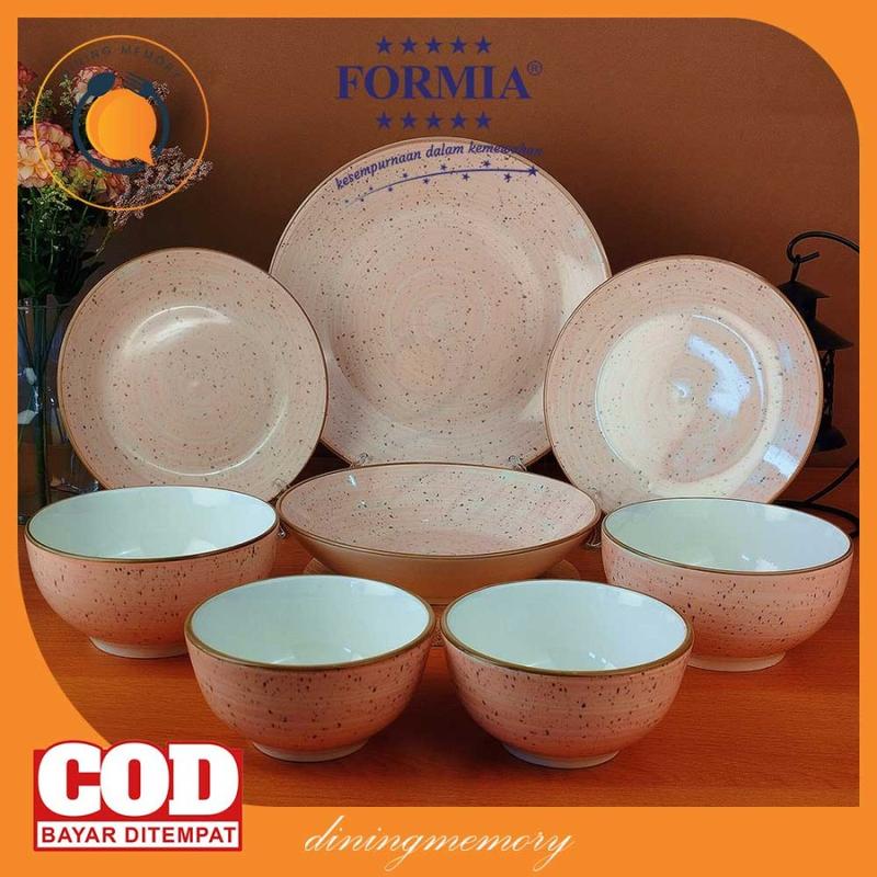 Formia Ceramic Dinnerware Nara Pink Piring Mangkuk Keramik per - Shop ...