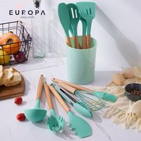 Promo Spatula Set isi 12pcs + Wadah / Kitchen Utensils Sets Silicone ...