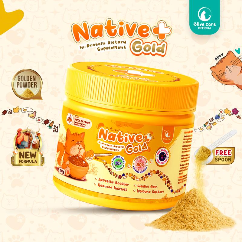 [Promo] Olive Care Vitamin Kucing NATIVE+ GOLD 110gr Protein - Shop ...