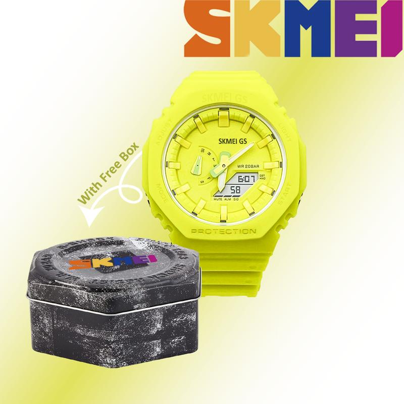 Jam Tangan Prempuan And Lelaki tahan lasak Dual Time Rubber Strap ...